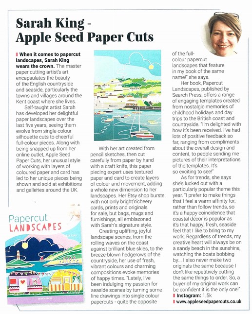 Search Press | Papercut Landscapes by Sarah King