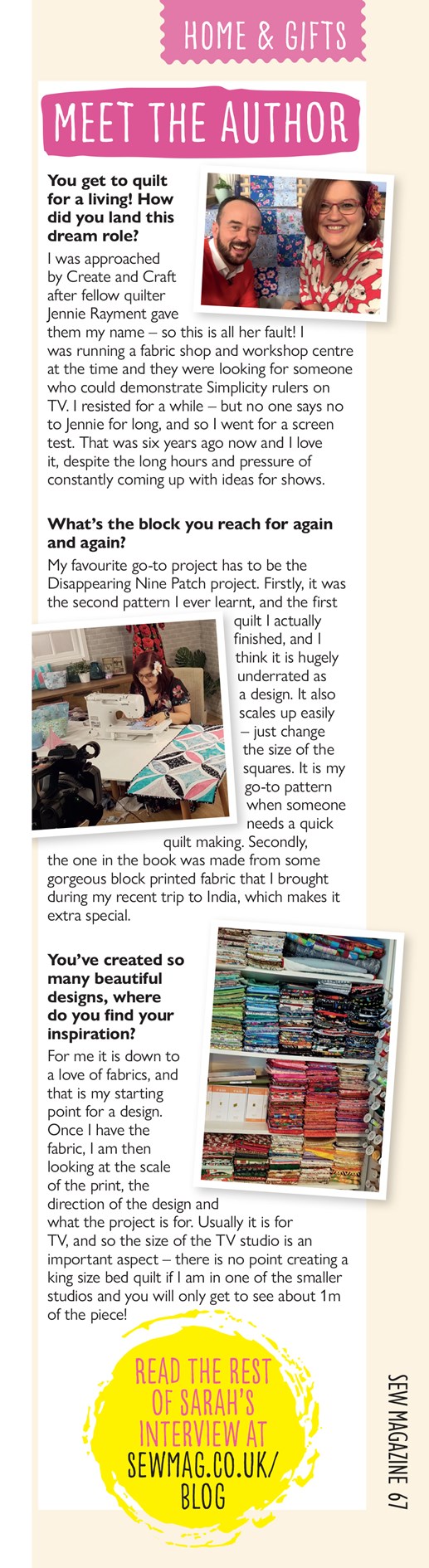 Search Press | Sarah Payne’s Quilt School by Sarah Payne
